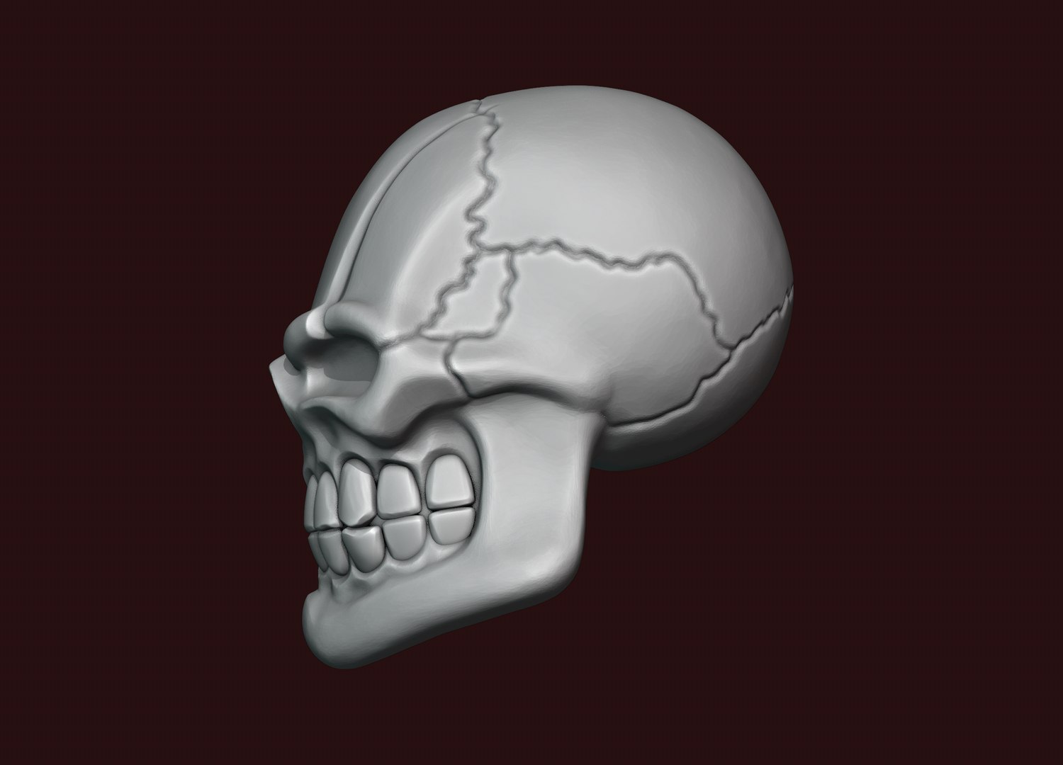 3D Skull Stylized Model - TurboSquid 1876735