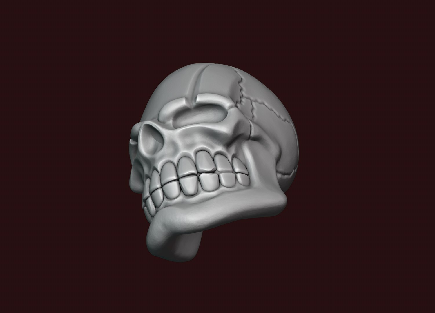 3D Skull Stylized Model - TurboSquid 1876735