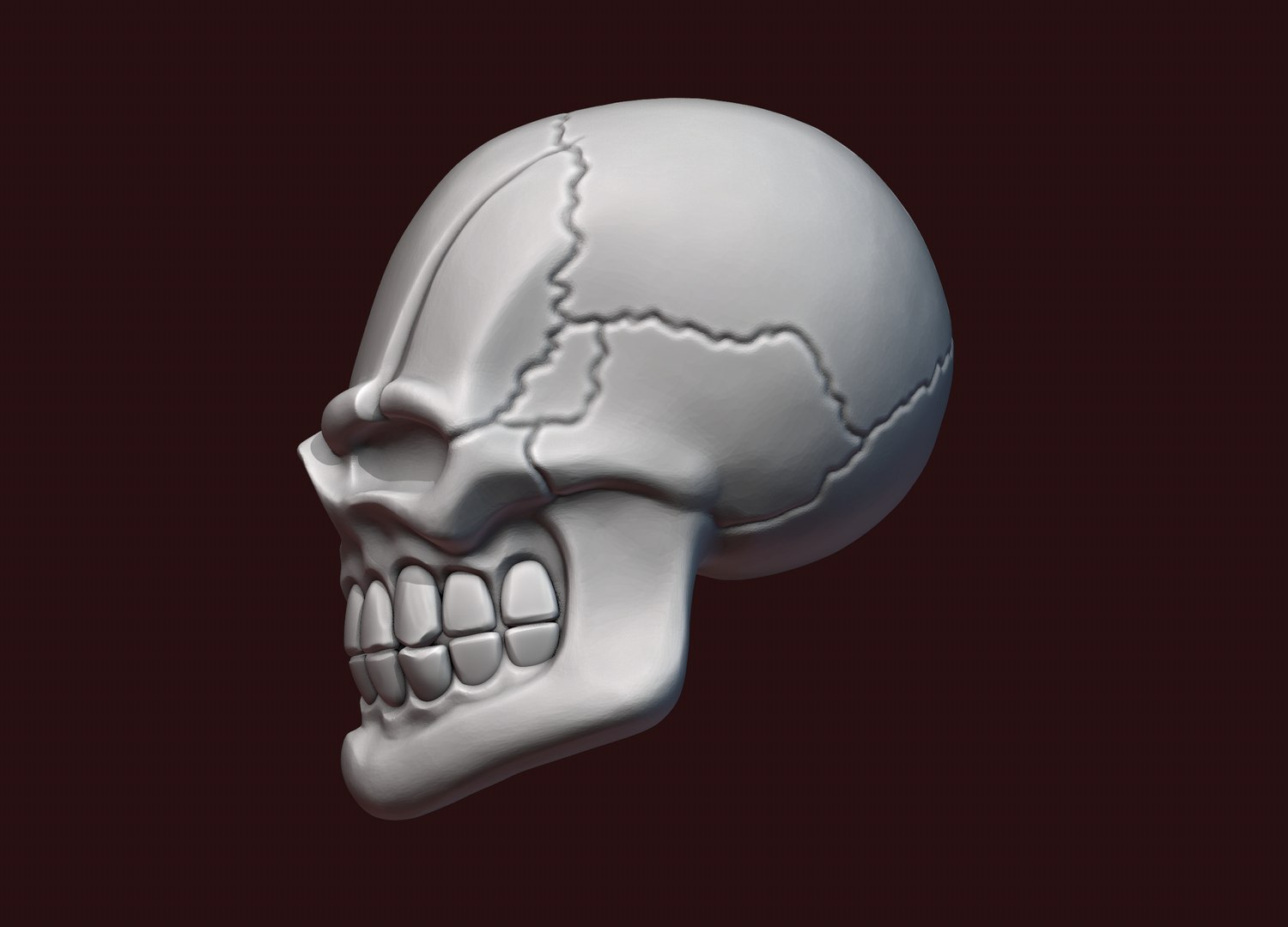 3D Skull Stylized Model - TurboSquid 1876735