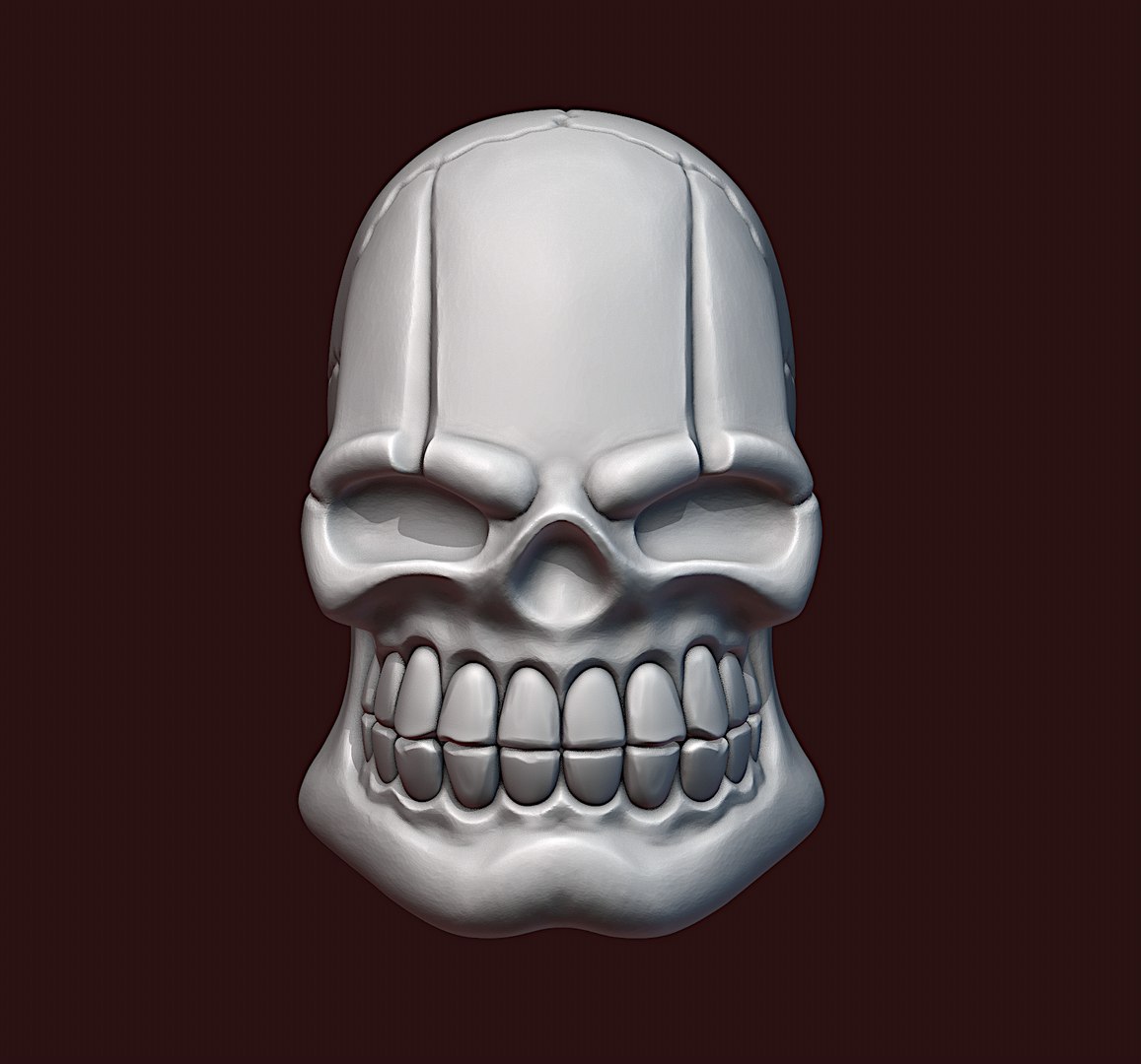3D Skull Stylized Model - TurboSquid 1876735