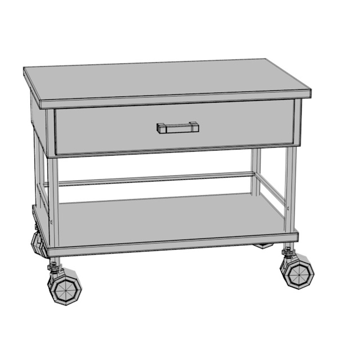 Hospital Table 3d 3ds