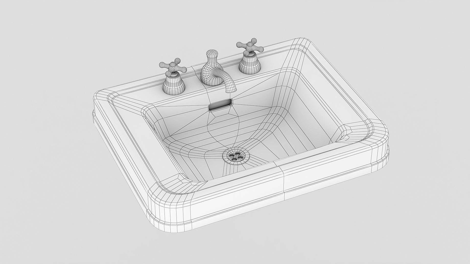 3D Old Hospital Sink Model - TurboSquid 2179740