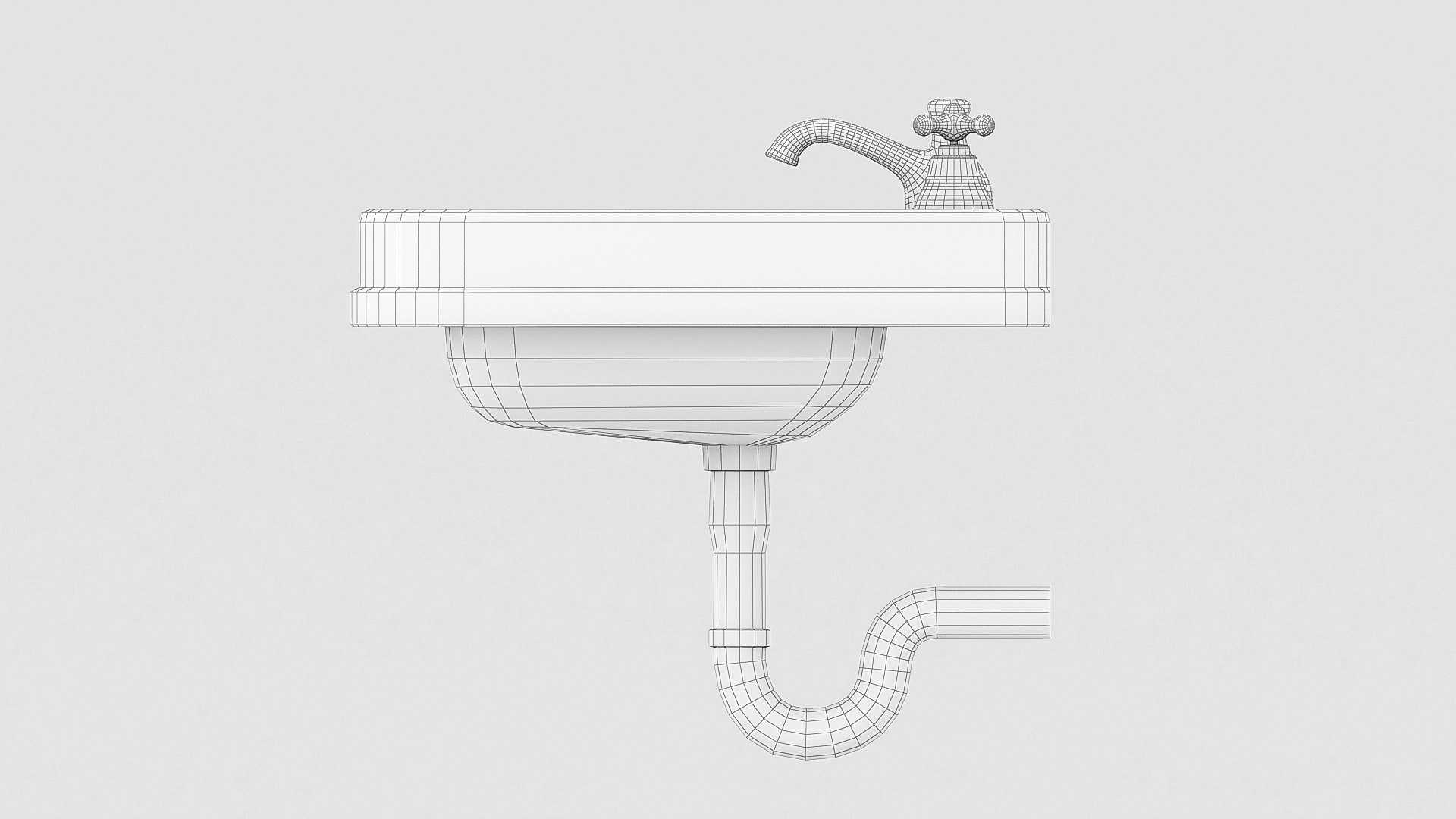 3D Old Hospital Sink Model - TurboSquid 2179740