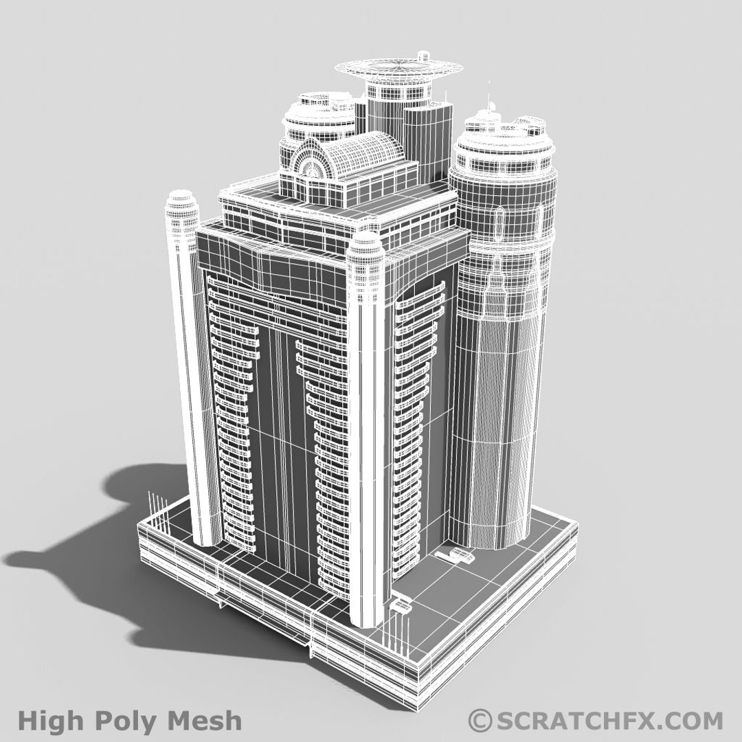 3d Model Skyscraper Structure