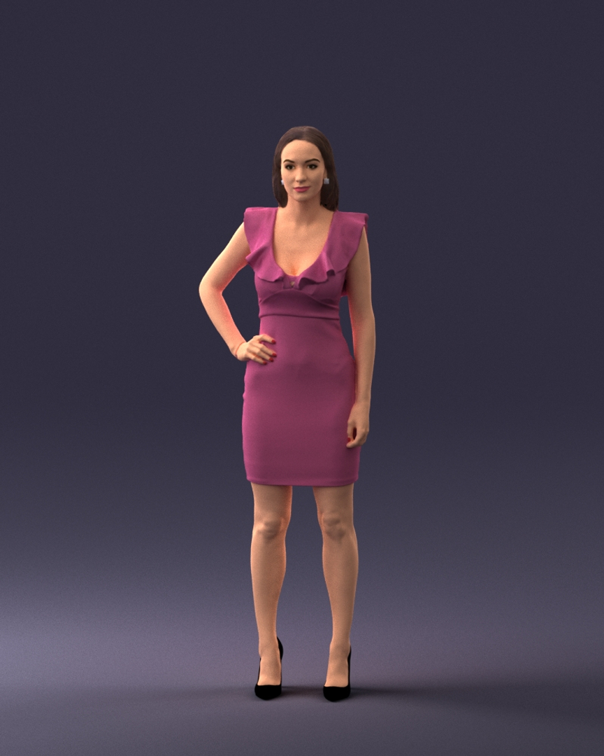 Woman Dress Model - TurboSquid 1411090