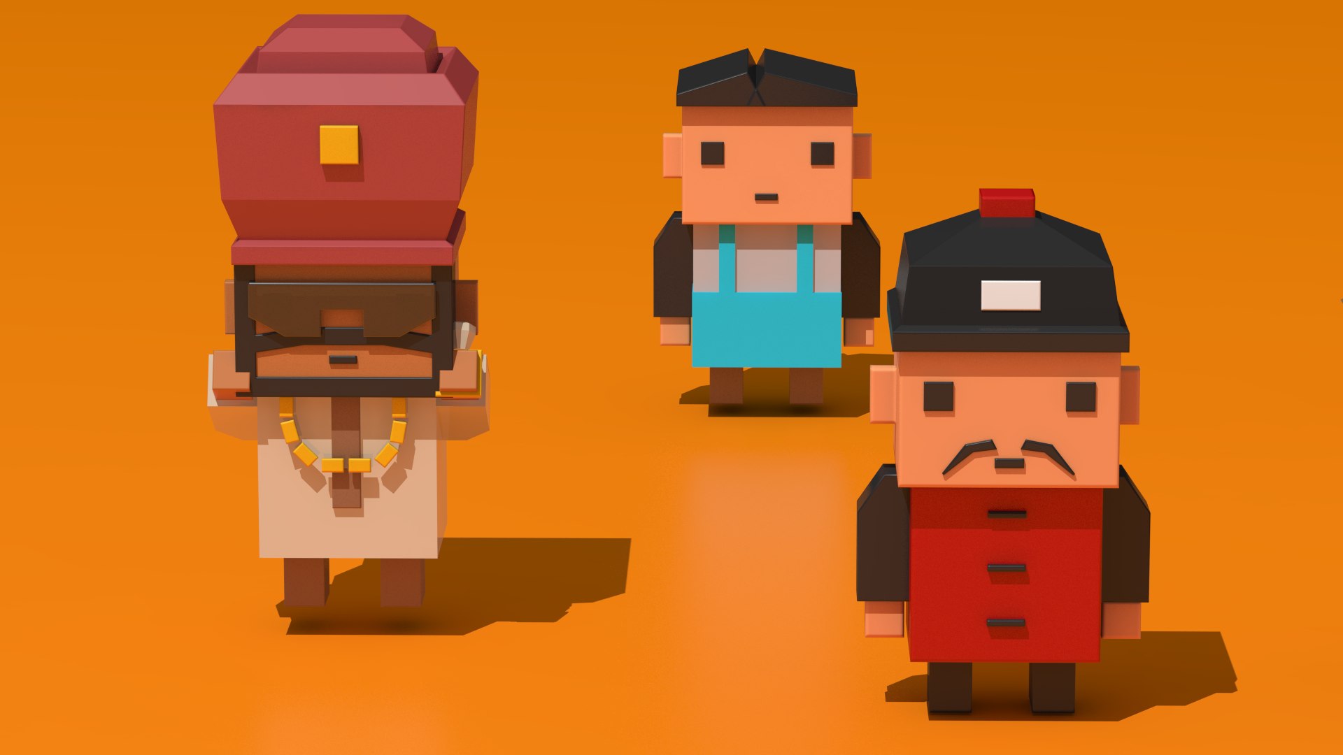 Low-poly Cartoon Character 3D model - TurboSquid 1865968