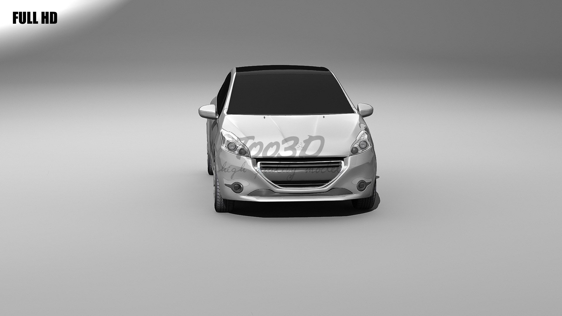 3d Model Peugeot 208 City Car