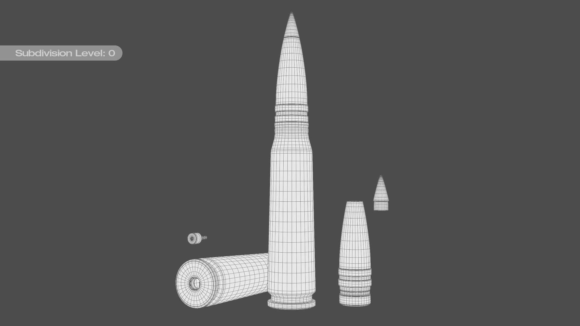 3D Cal 50 Cartridge Model - TurboSquid 1342260