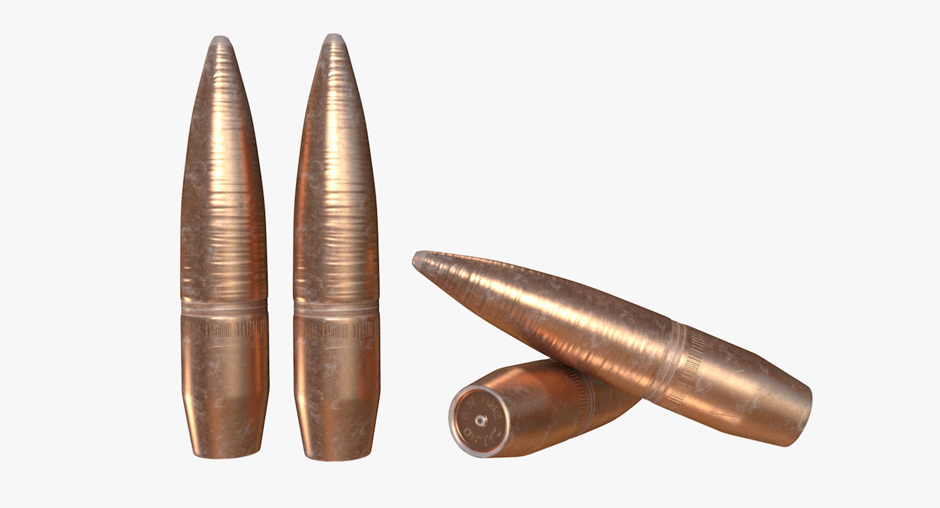 3D Cal 50 Cartridge Model - TurboSquid 1342260