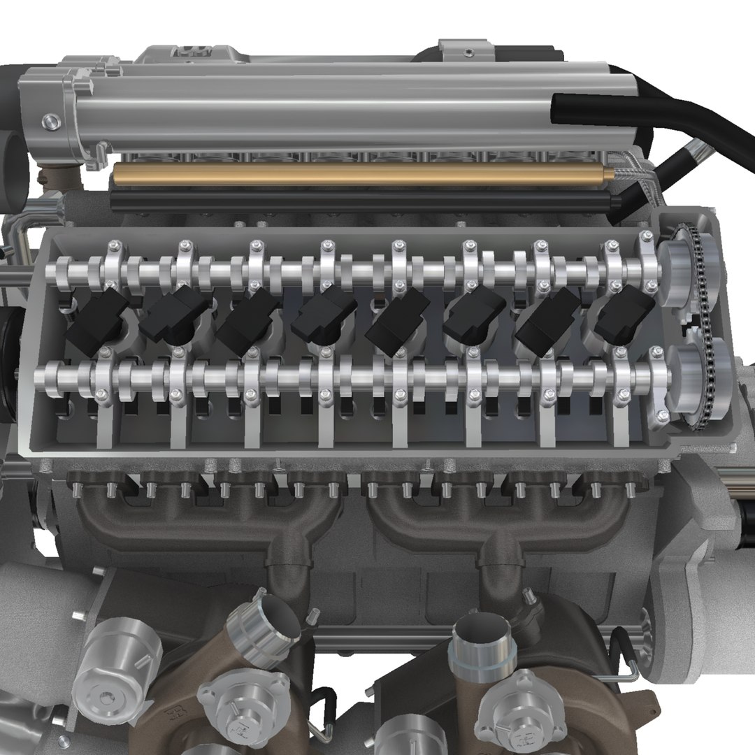 3D W16 Engine Bugatti Veyron Model - TurboSquid 1408771