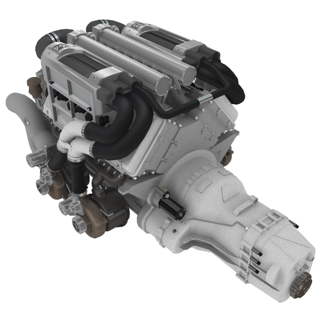 3D W16 Engine Bugatti Veyron Model - TurboSquid 1408771