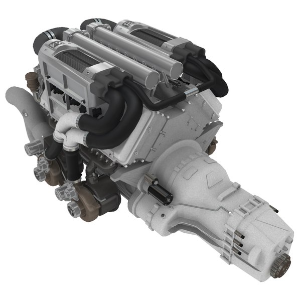 3D w16 engine bugatti veyron model - TurboSquid 1408771