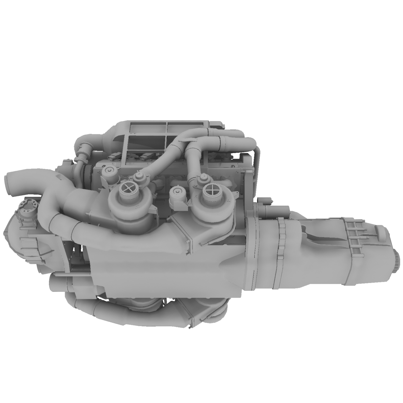 3D w16 engine bugatti veyron model - TurboSquid 1408771