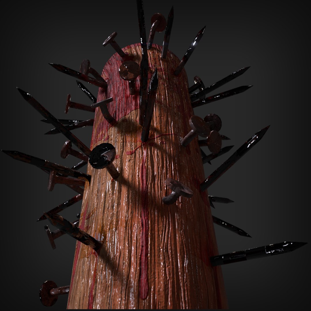 Weapon Nails Bat 3D - TurboSquid 1232196