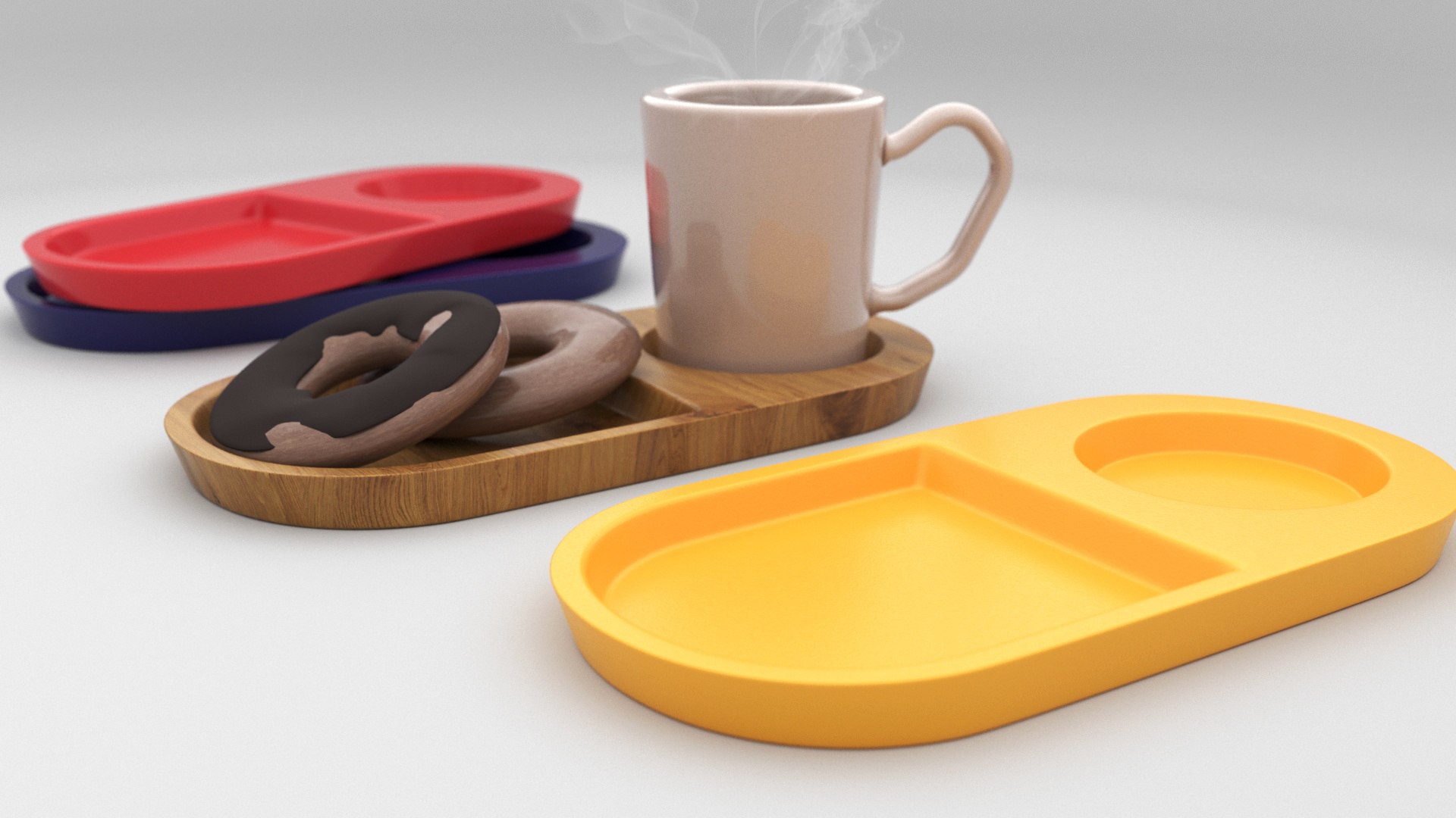 3D Breakfast Plate 01 model - TurboSquid 1932852