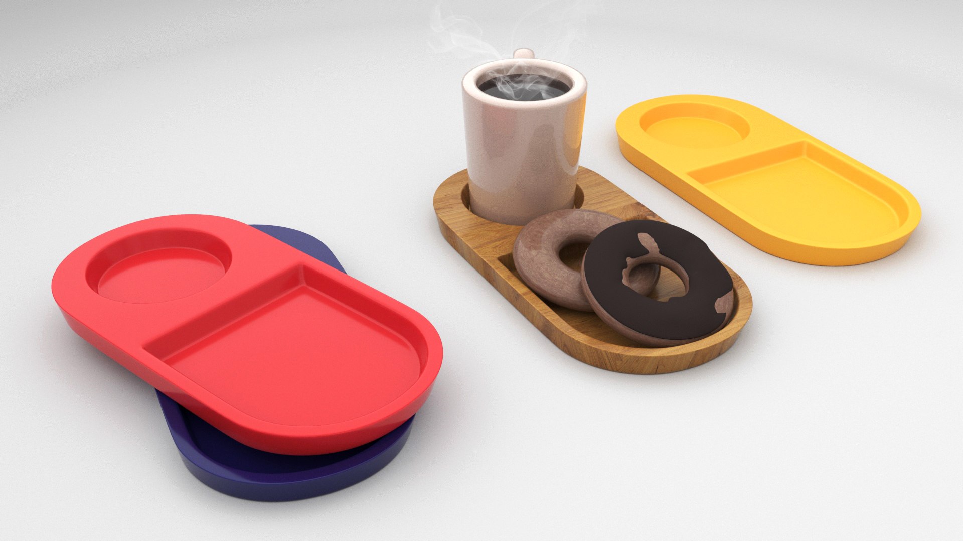 3D Breakfast Plate 01 model - TurboSquid 1932852