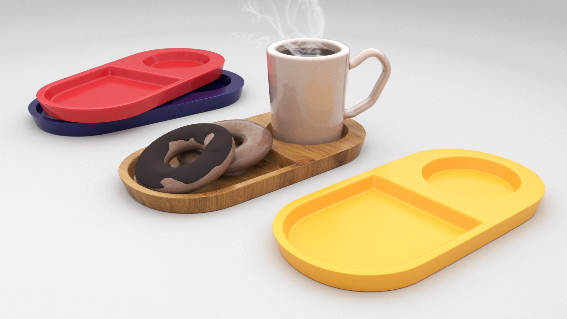 3D Breakfast Plate 01 model - TurboSquid 1932852