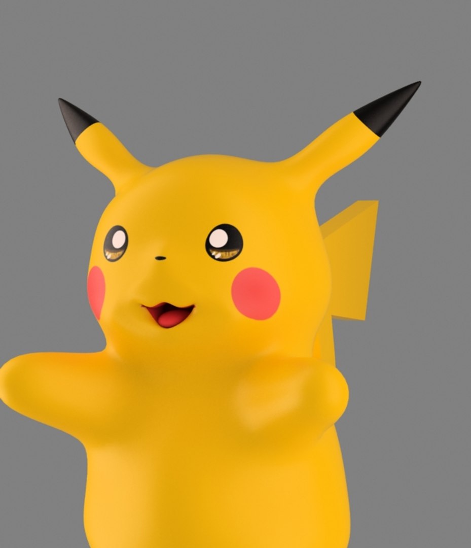 3d Model Pikachu Pokemon