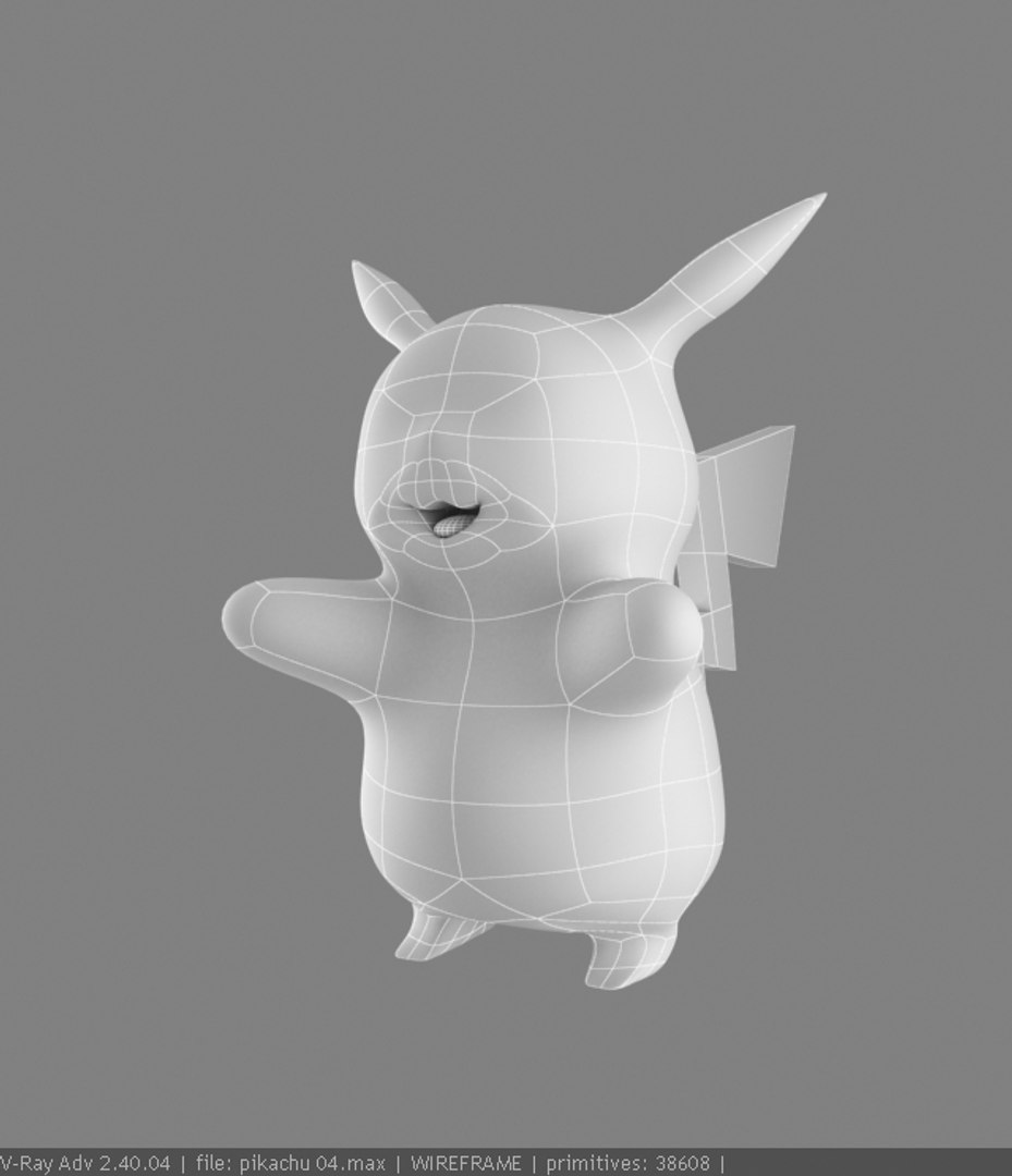 3d Model Pikachu Pokemon