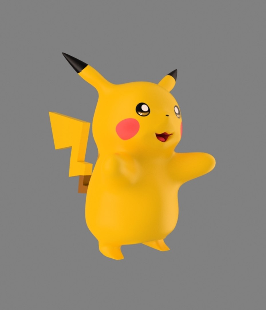 3d Model Pikachu Pokemon