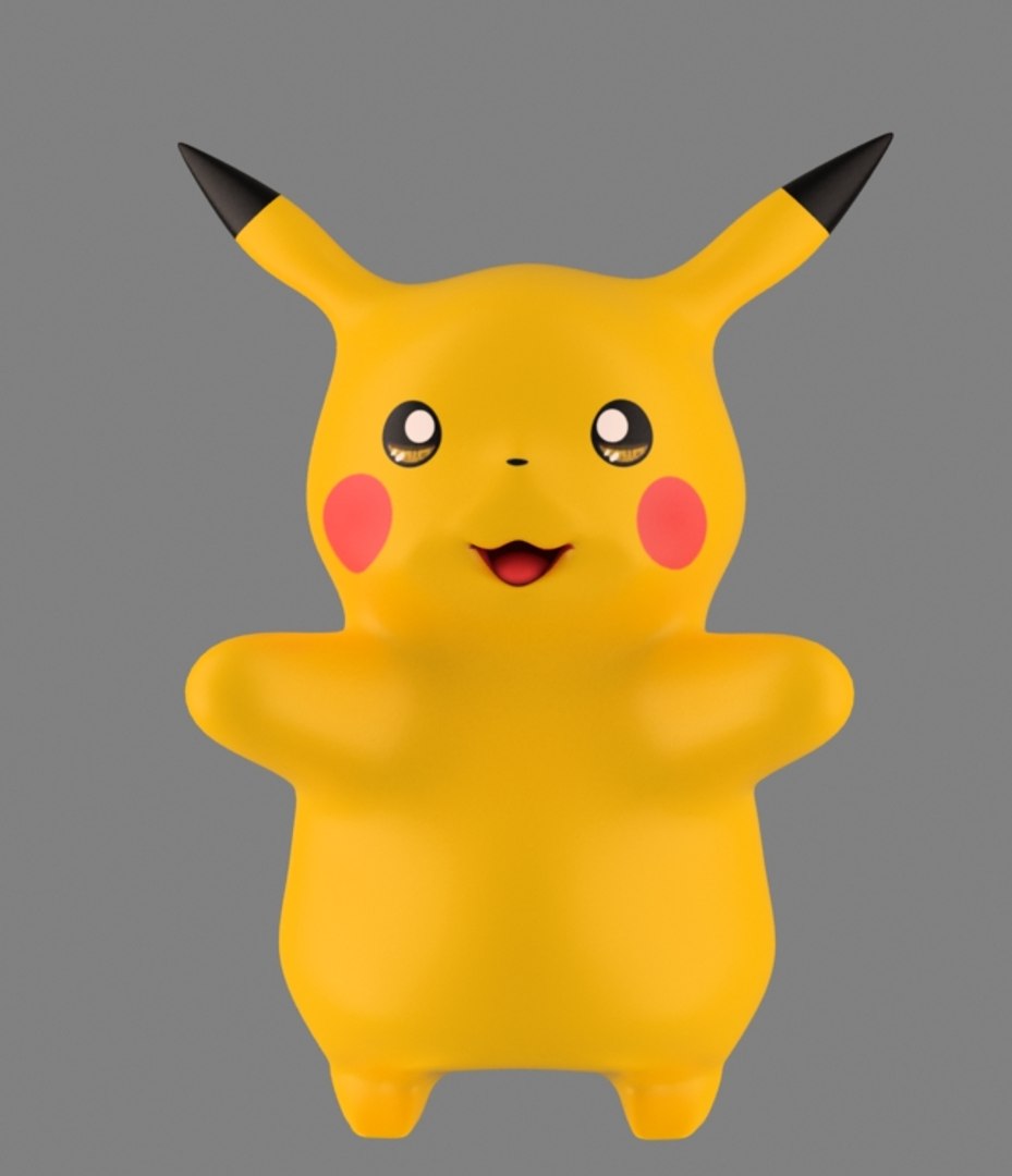 3d Model Pikachu Pokemon