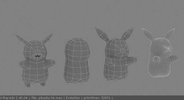 3d model pikachu pokemon