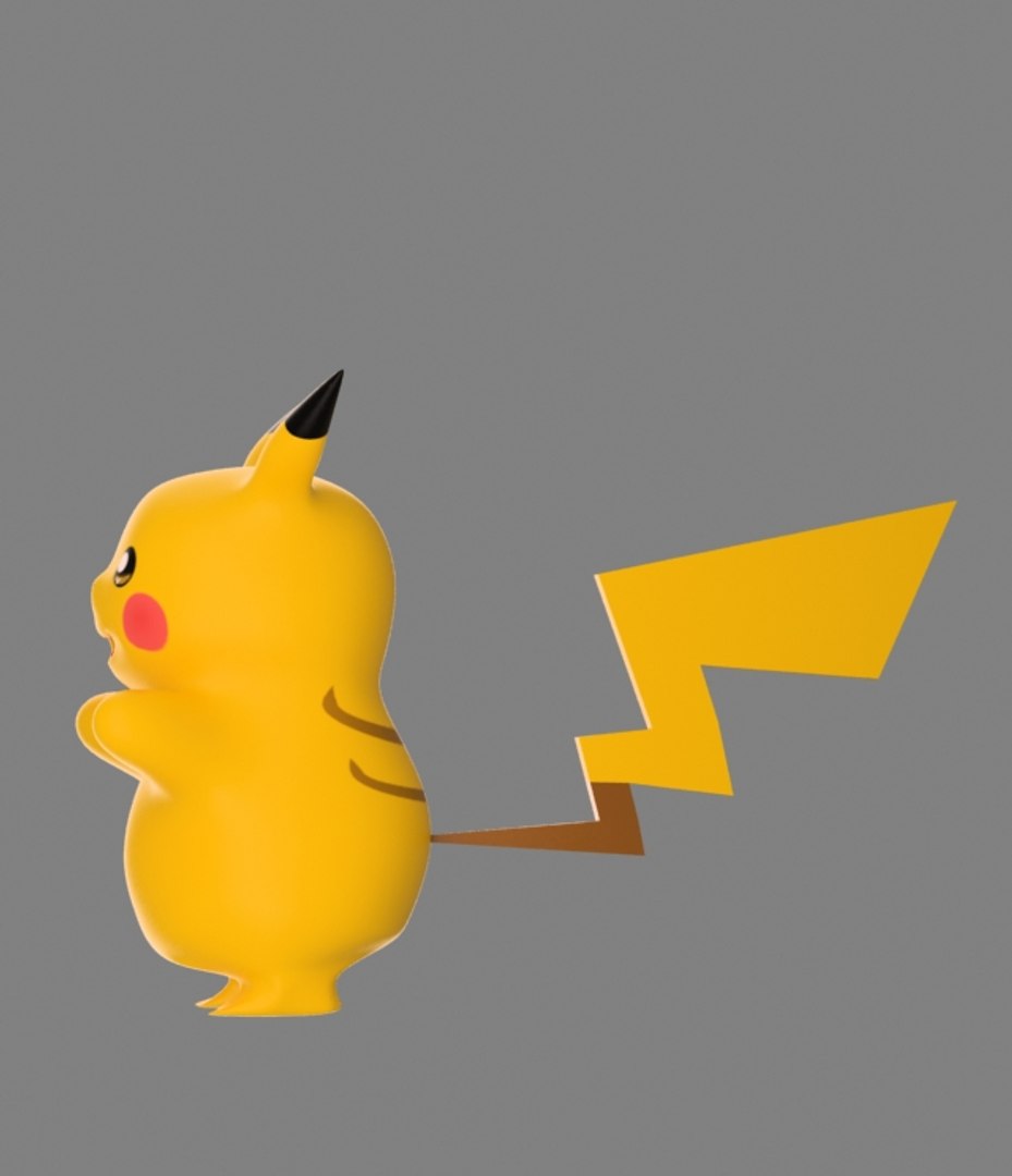 3d Model Pikachu Pokemon