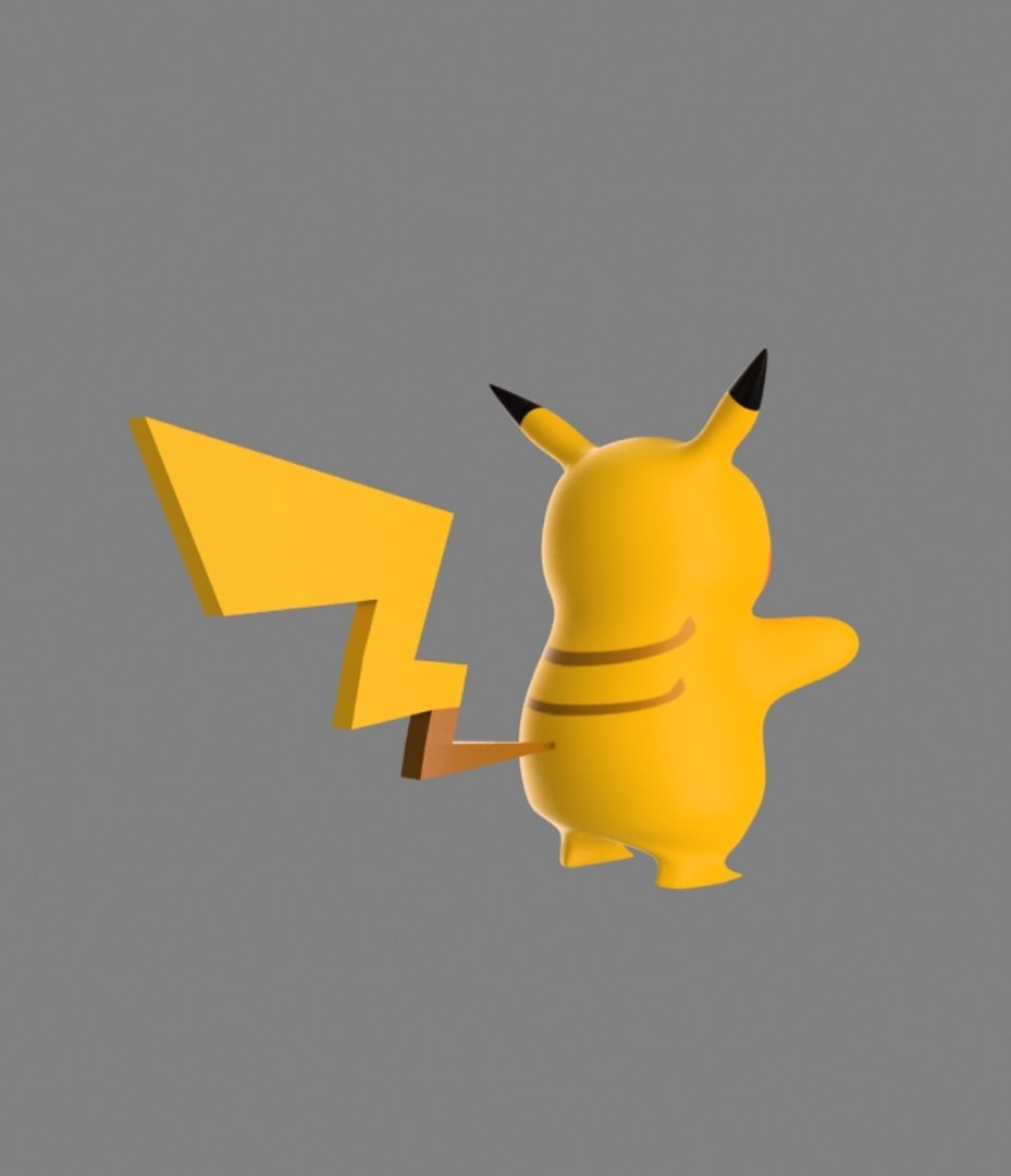 3d Model Pikachu Pokemon