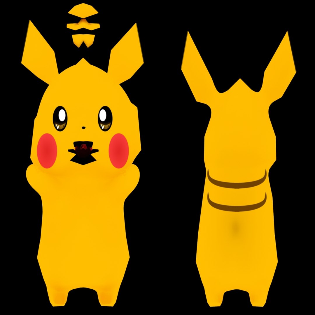 3d Model Pikachu Pokemon