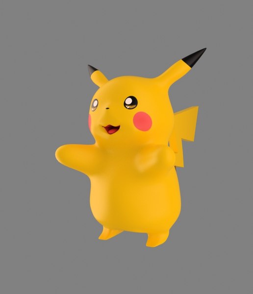 3d model pikachu pokemon