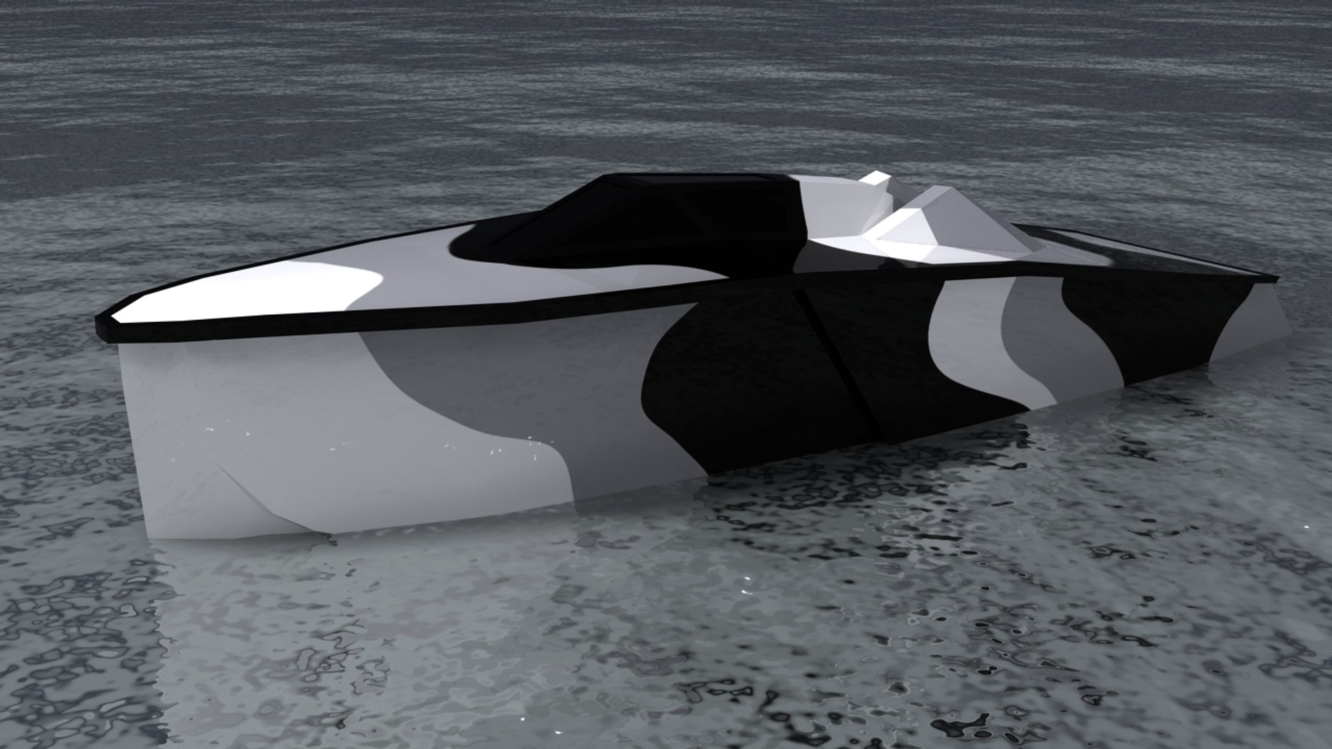 Military Nano Boat Piranha 3d Model