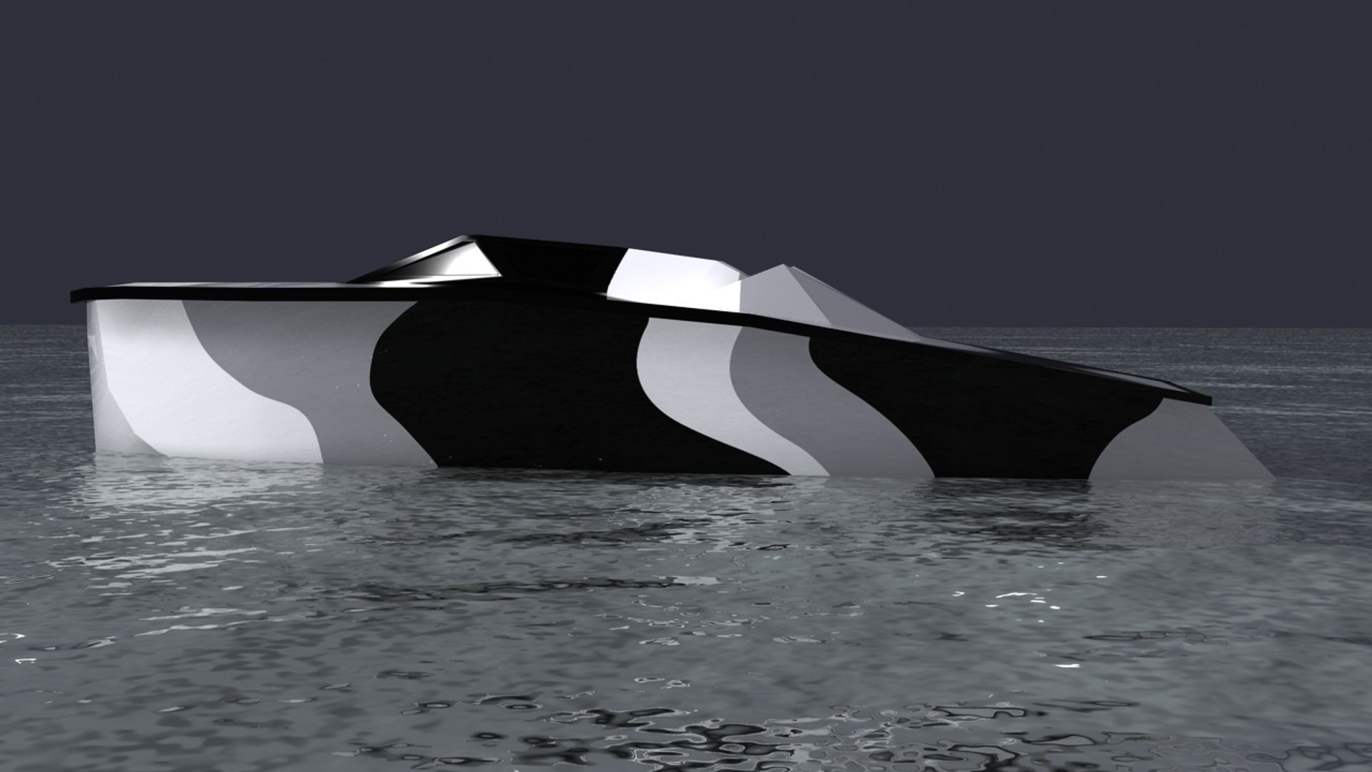 Military Nano Boat Piranha 3d Model