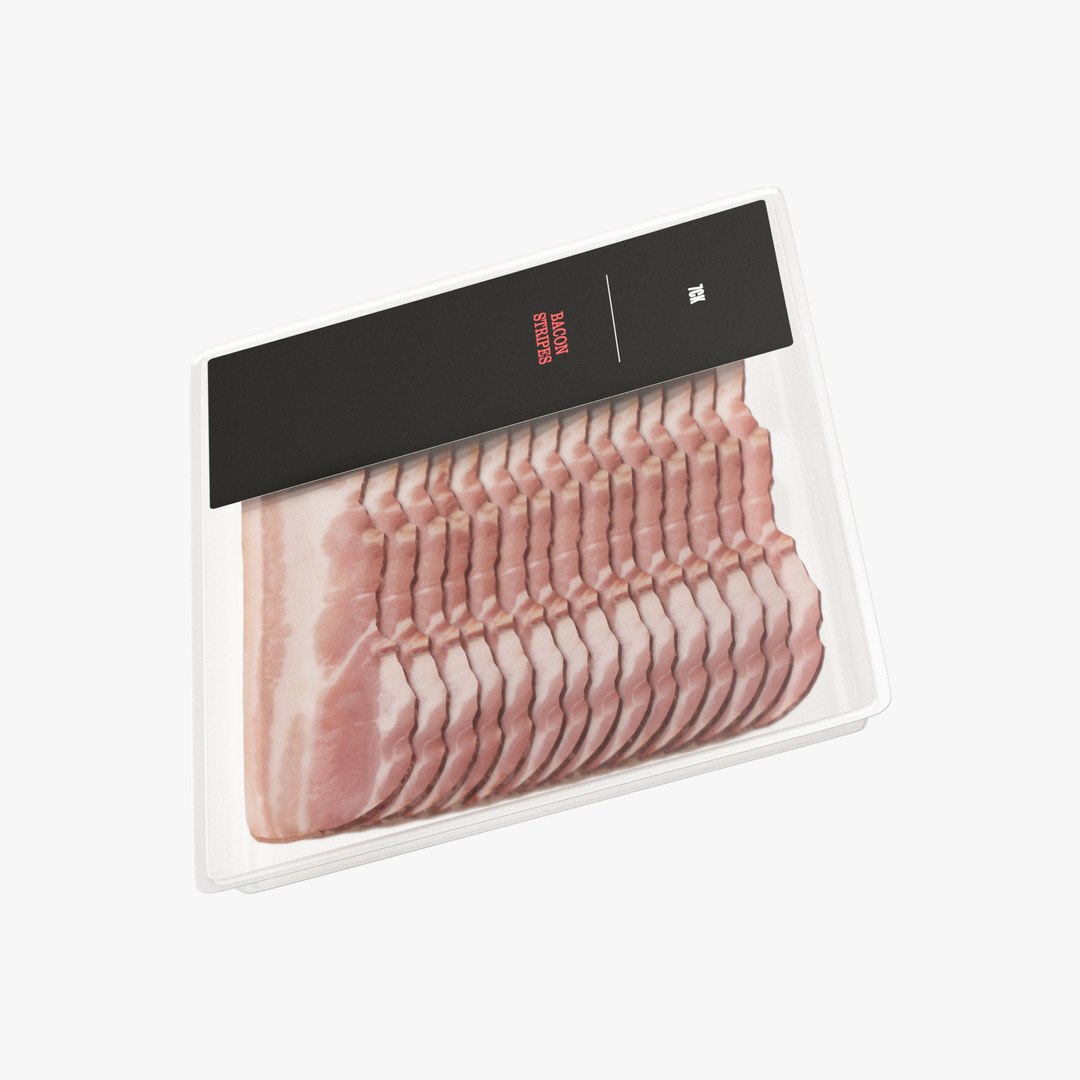 3D Packaged Bacon Model - TurboSquid 2377909