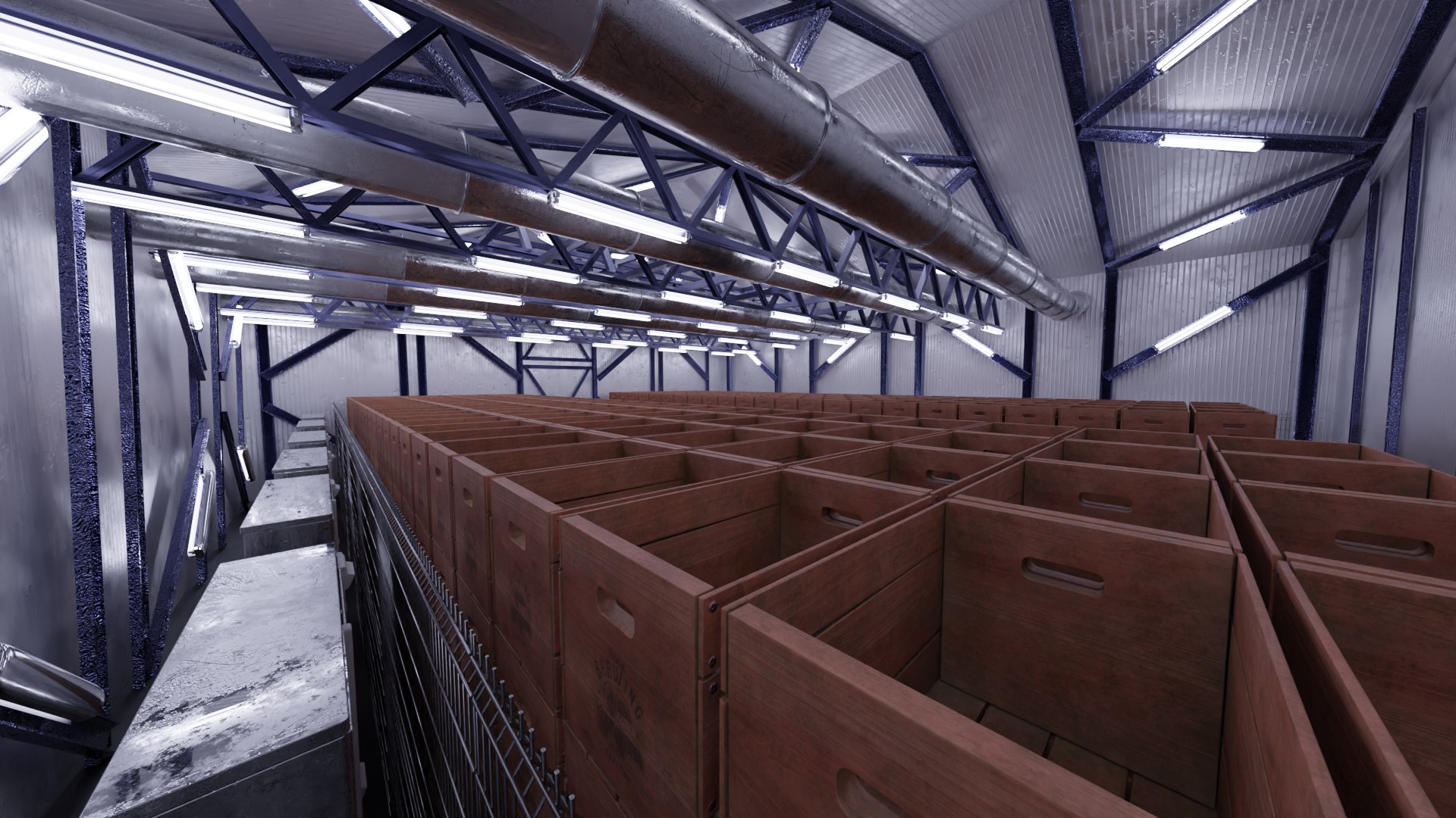 3D Warehouse Hall Factory - TurboSquid 2191512