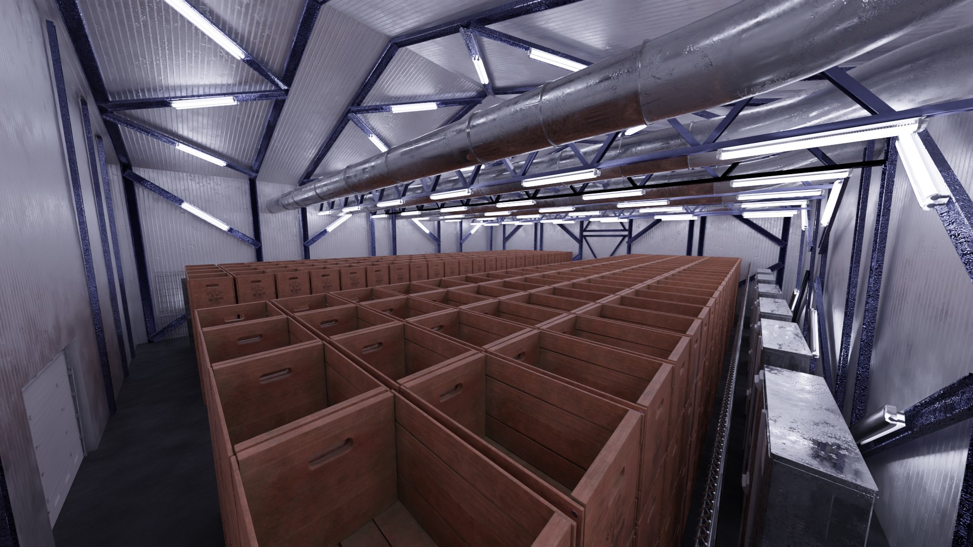 3D Warehouse Hall Factory - TurboSquid 2191512