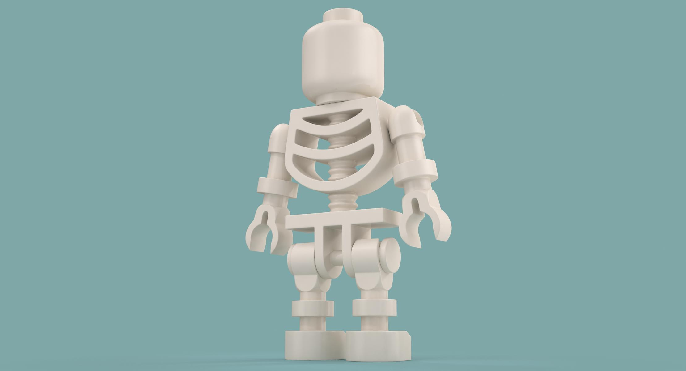 3D original lego skeleton minifigure - TurboSquid 1280127