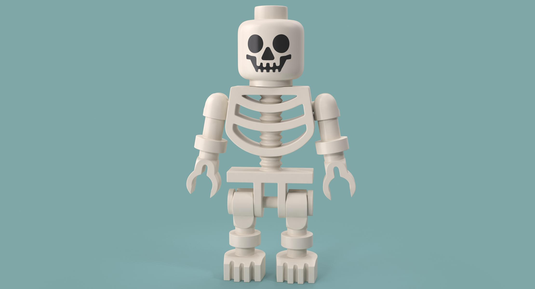 3D original lego skeleton minifigure - TurboSquid 1280127