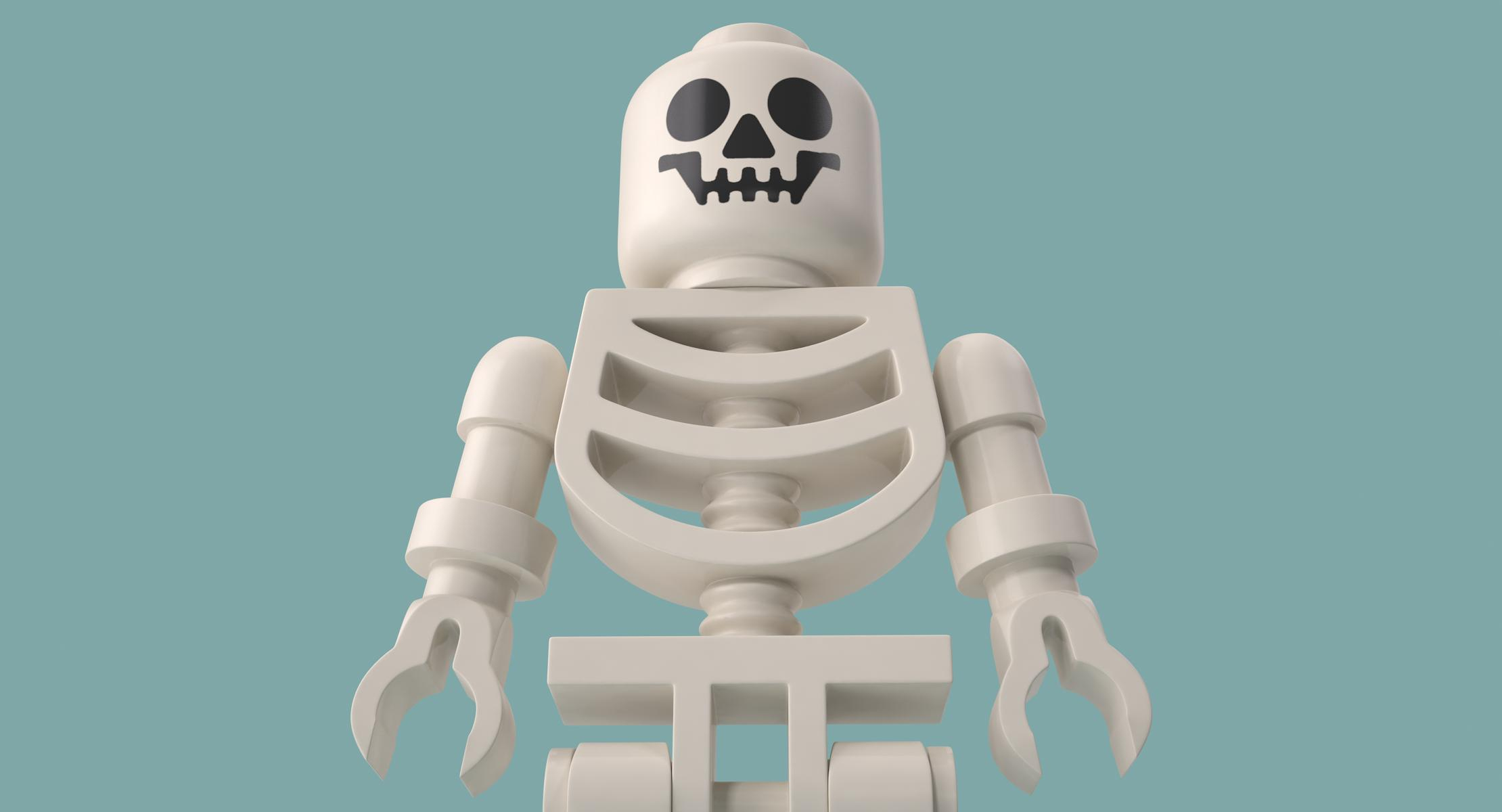 3D original lego skeleton minifigure - TurboSquid 1280127