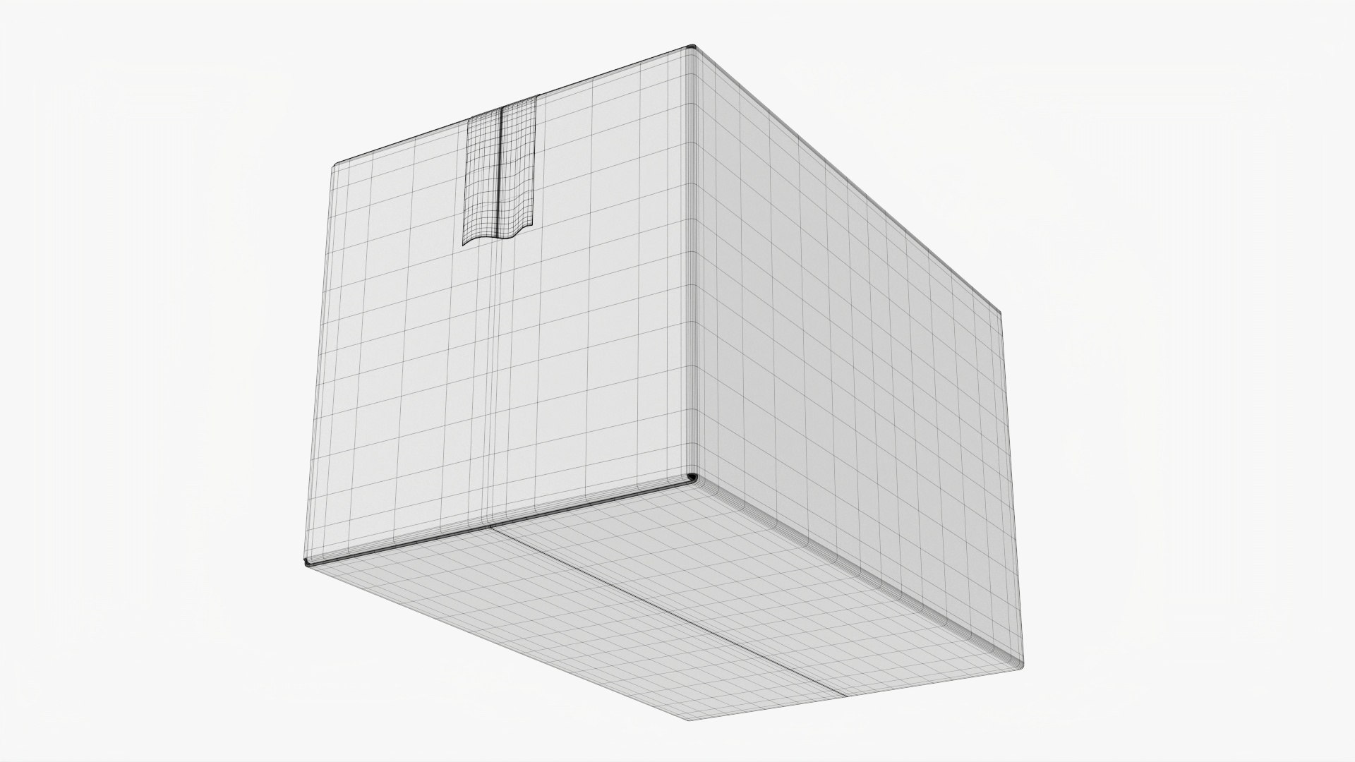 3D Box Sealed With Tape Mockup 01 Model - TurboSquid 1766299