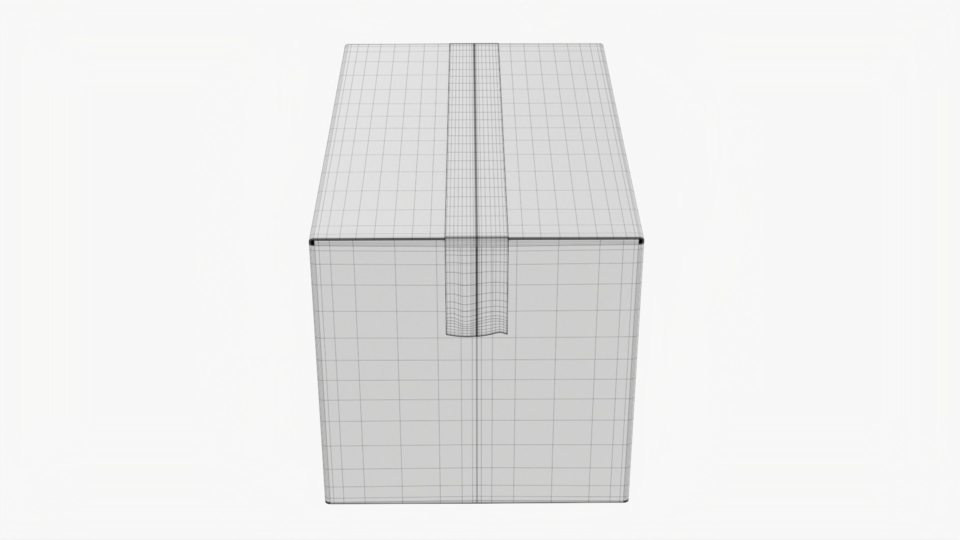 3D Box Sealed With Tape Mockup 01 Model - TurboSquid 1766299