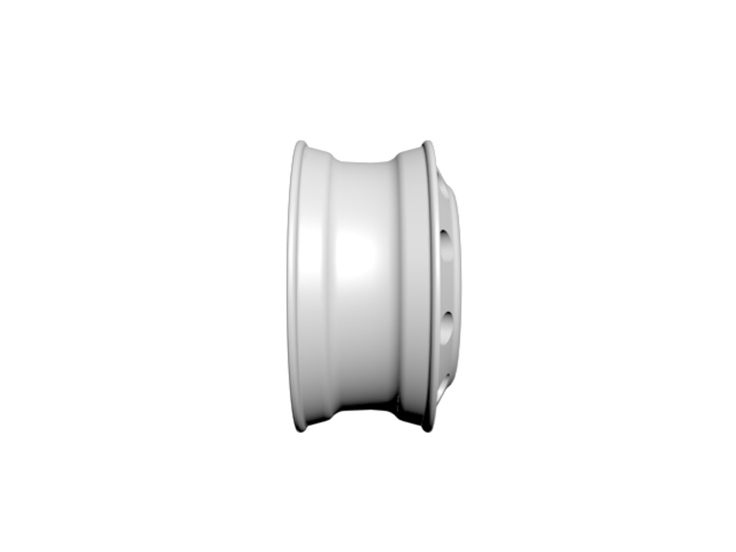 3d Alcoa Wheels Semi Model