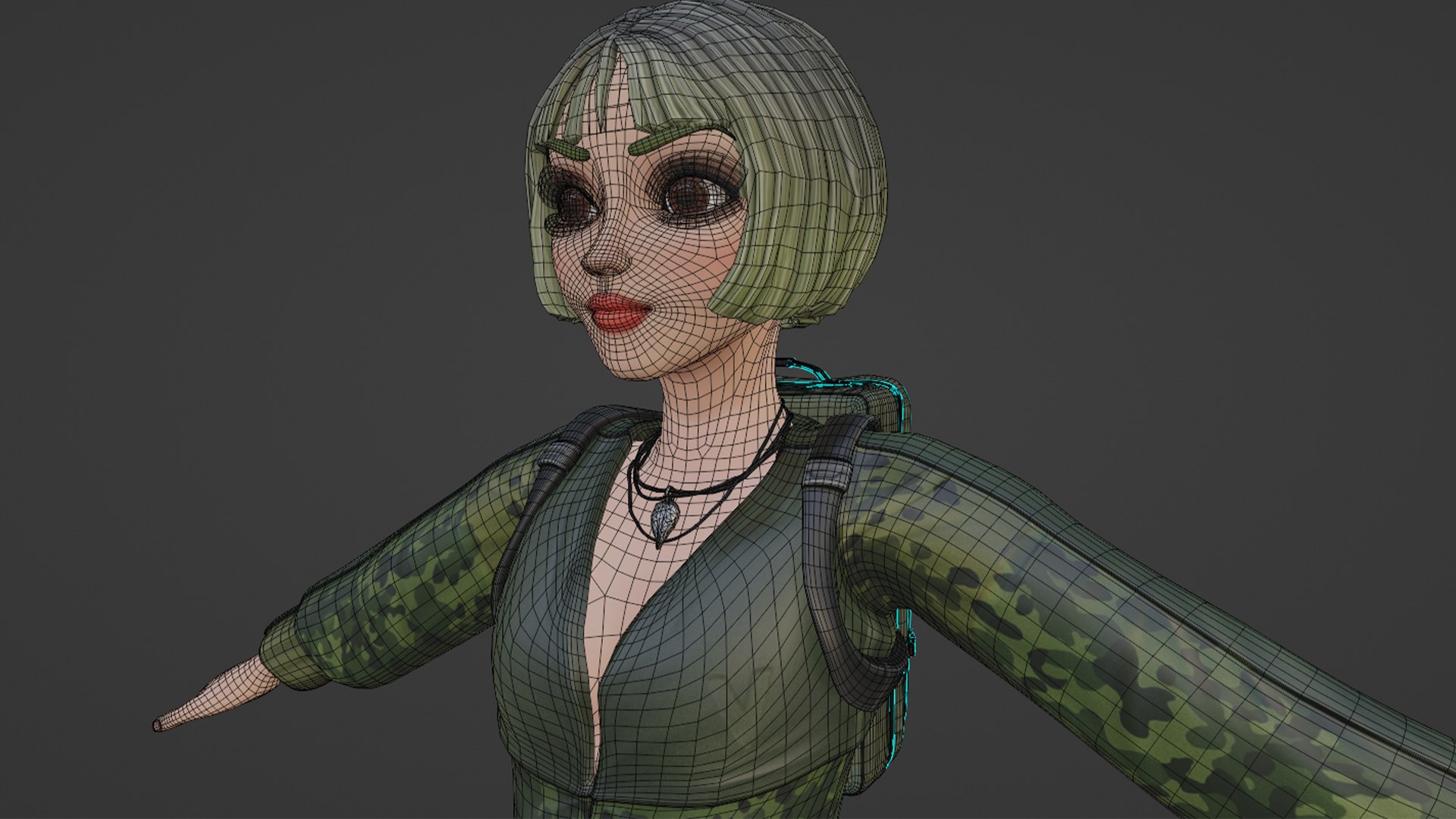 Cartoon 3D Rigged Cute Style Girl-Isla Character Model 3D - TurboSquid ...