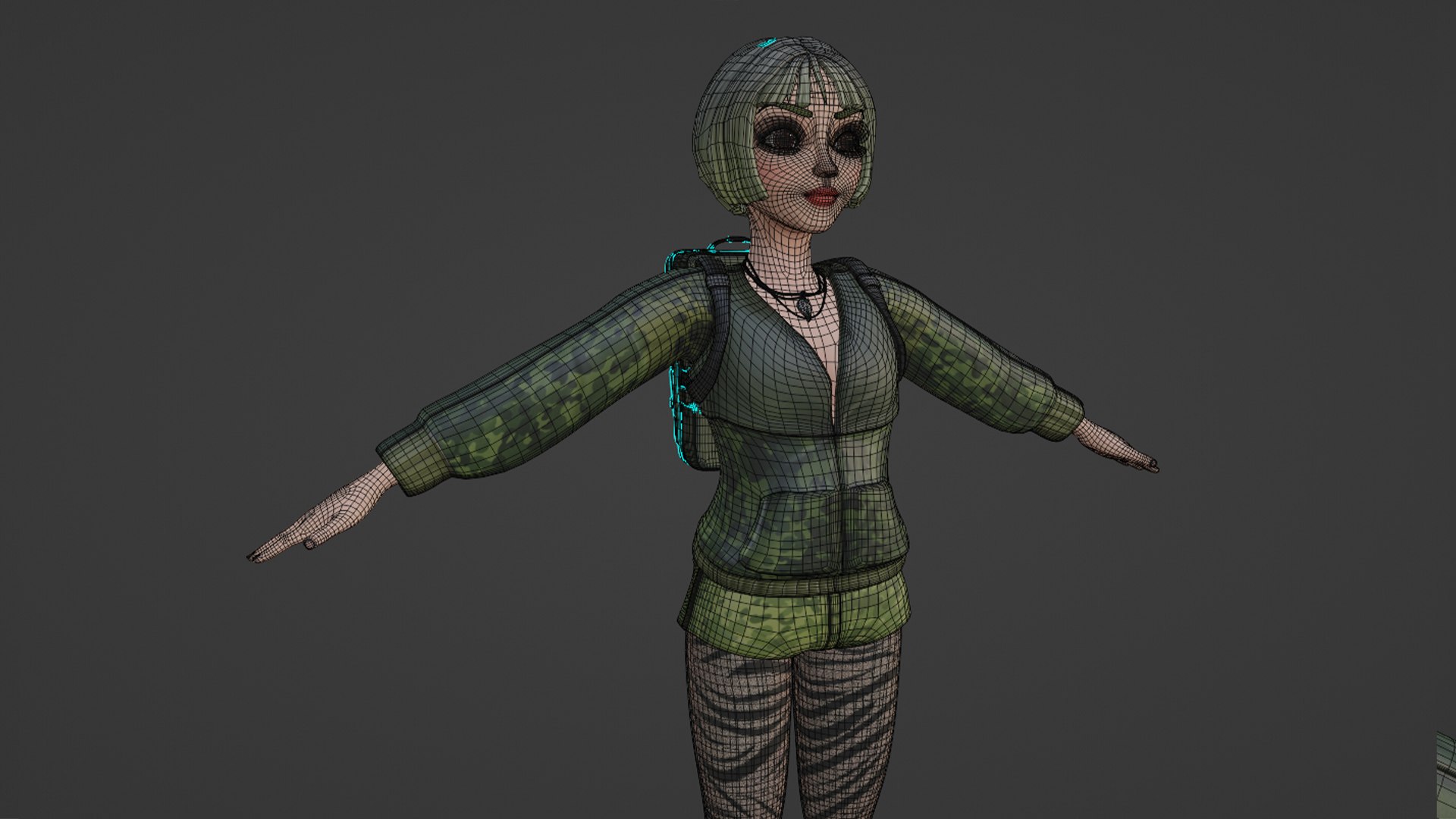 Cartoon 3D Rigged Cute Style Girl-Isla Character Model 3D - TurboSquid ...