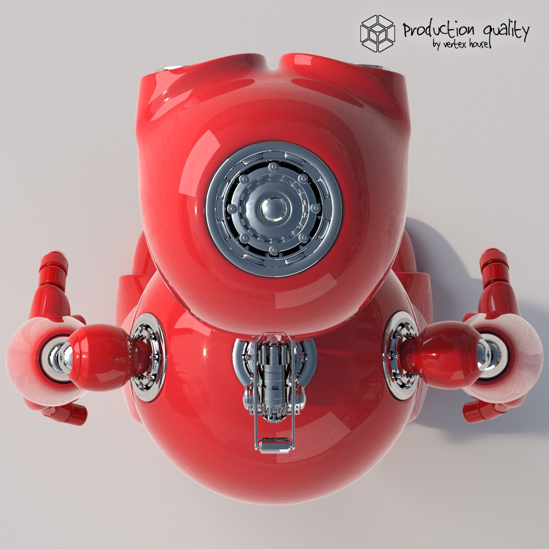 3d Red Robot