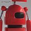 3d Red Robot