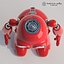 3d Red Robot