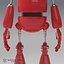 3d Red Robot