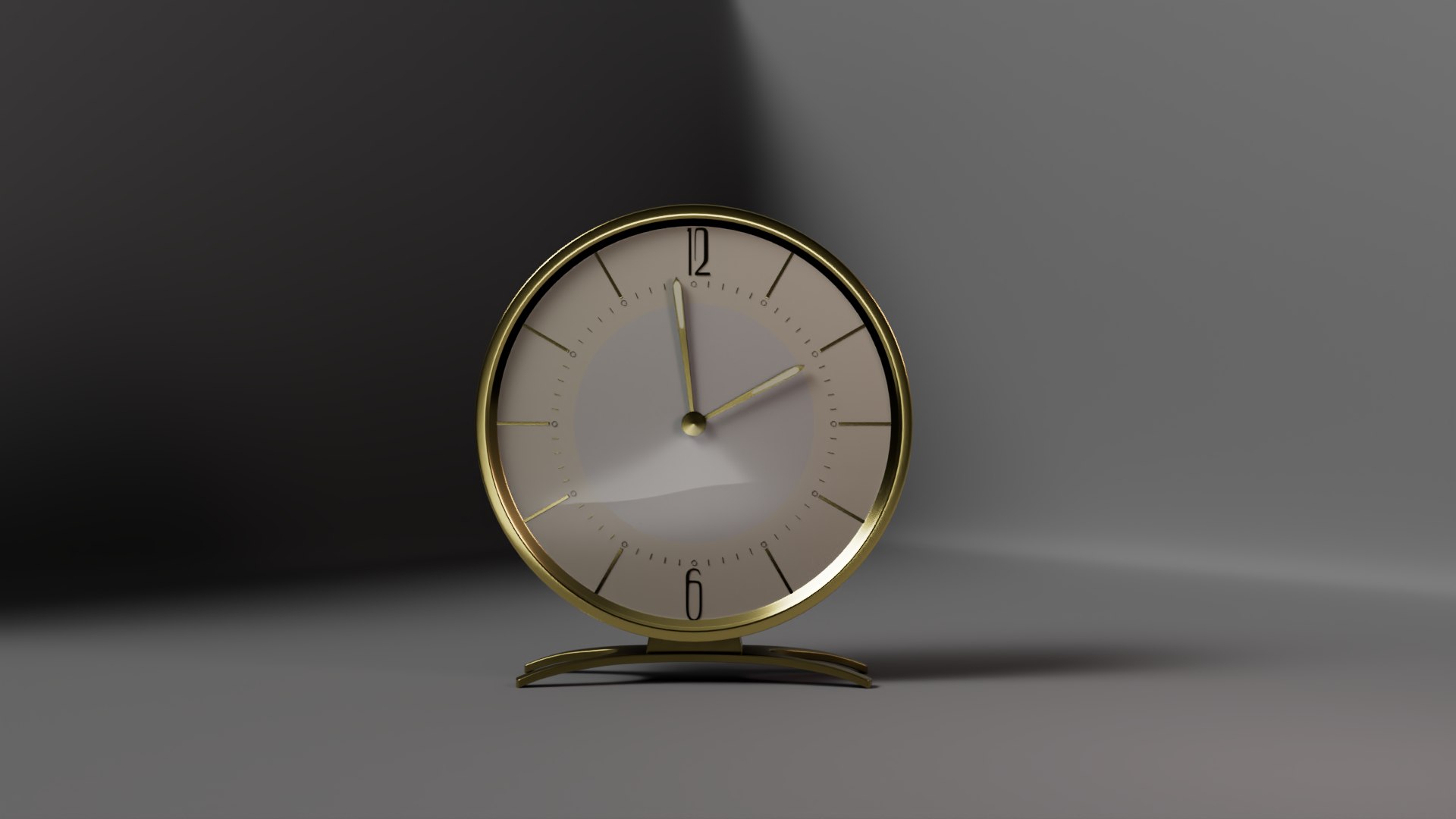 Vintage Table Clock 3D model - TurboSquid 2081203