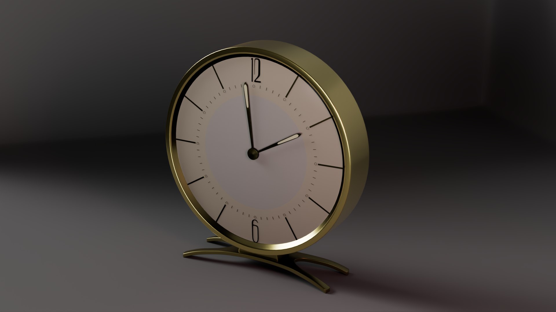 Vintage Table Clock 3D model - TurboSquid 2081203