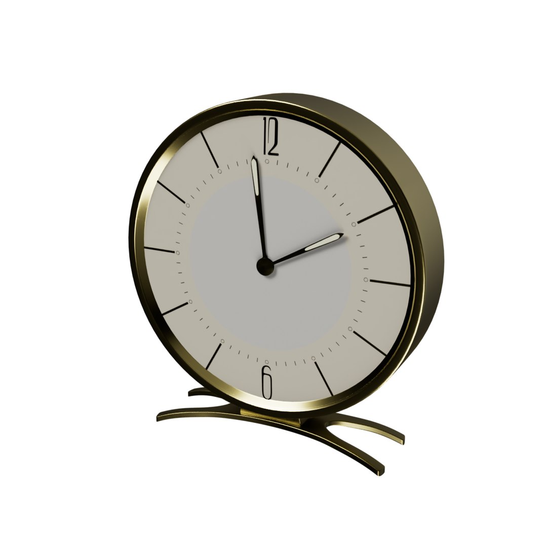 Vintage Table Clock 3D model - TurboSquid 2081203